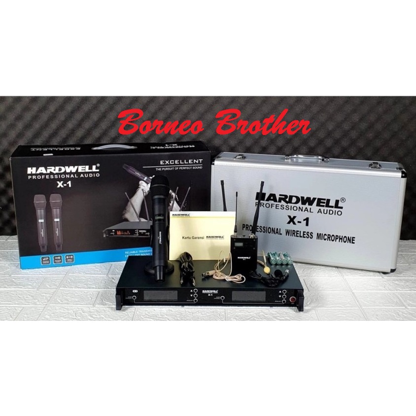 Jual Mic Wireless Hardwell X1 X-1 X 1 Original Mic Pegang Jepit Headset ...