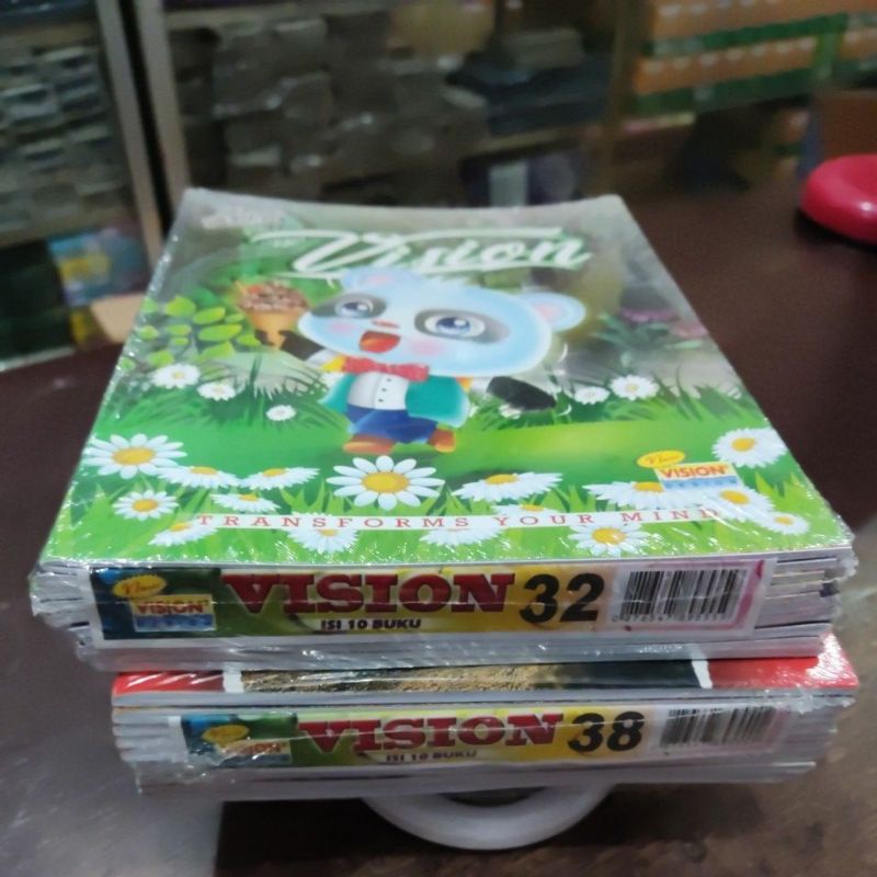 Jual Buku Tulis Vision 32 dan 38lembar isi 10 buku(Perpak) | Shopee ...