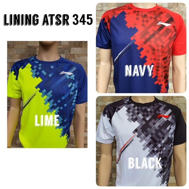 Jual BAJU KAOS BADMINTON BULUTANGKIS LINING ATSR 345 ORIGINAL | Shopee ...