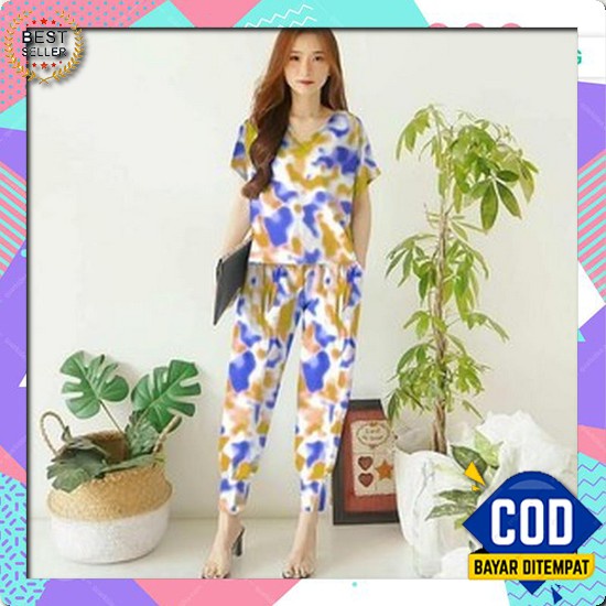 Jual One Set Wanita Korean Style Hava Set Crinkle Crop Premium Dewasa Impor Setelan Wanita Steli ...