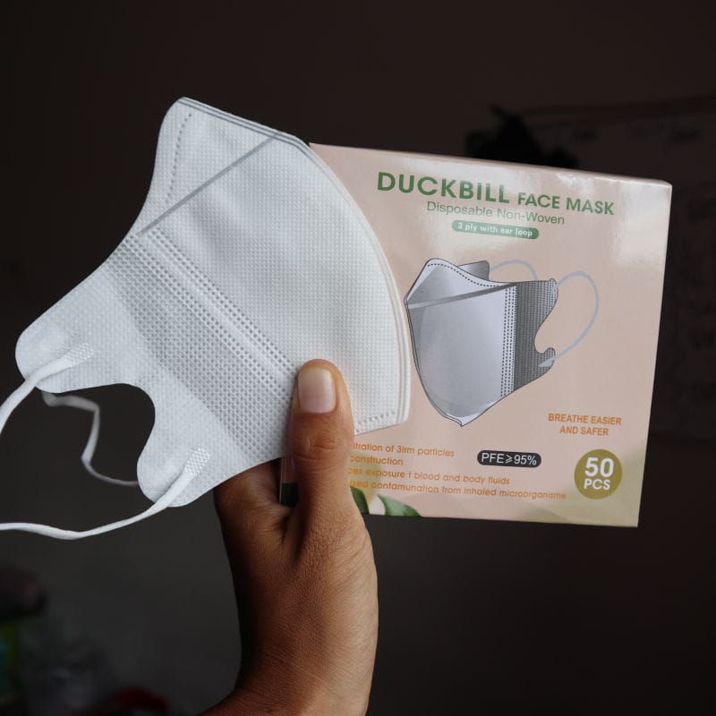 Jual MASKER DUCKBILL PUTIH 1BOX ISI 50PCS | Shopee Indonesia