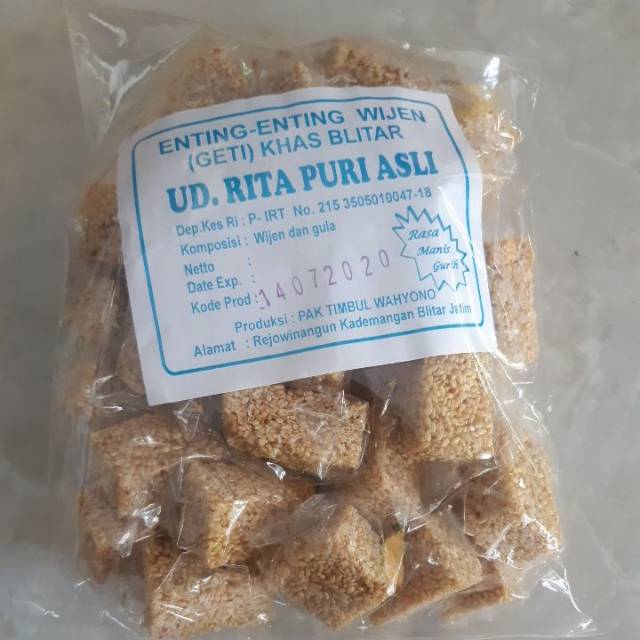 Jual Enting-enting wijen (Geti ) Khas Blitar | Shopee Indonesia