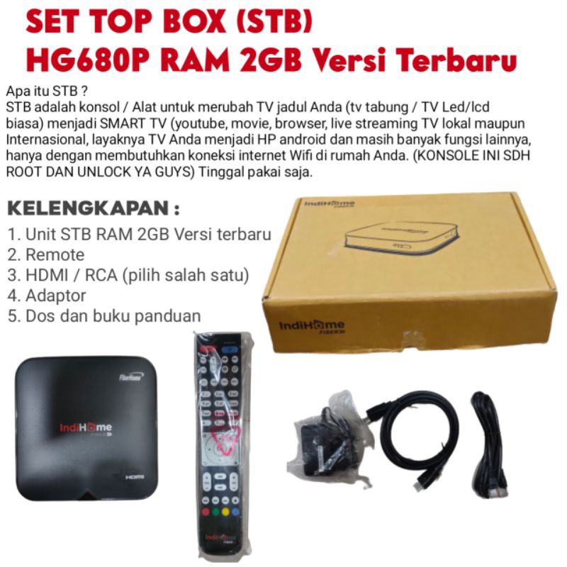 Jual STB Android TV Box HG680p Ram 2GB | Shopee Indonesia