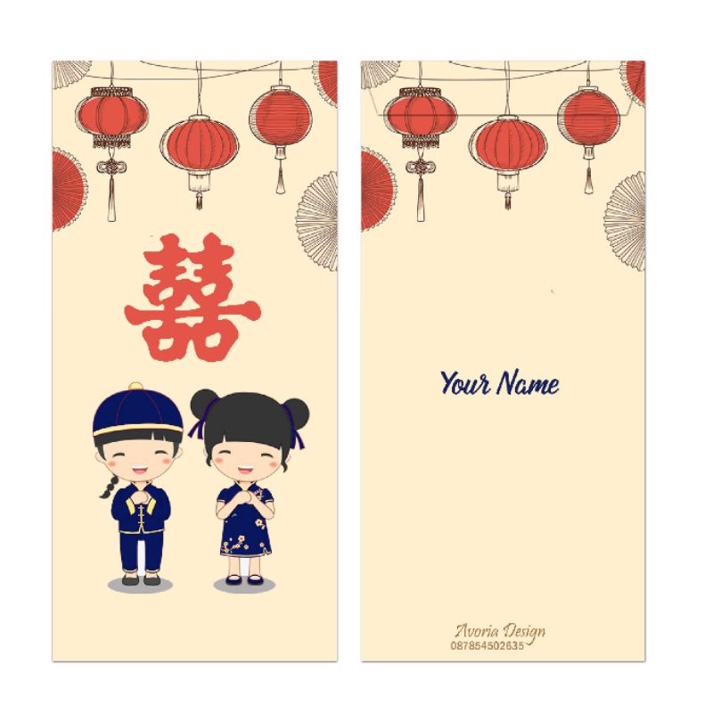 Jual custom angpao imlek 2024 angpao naga / wedding / birthday (8pcs ...