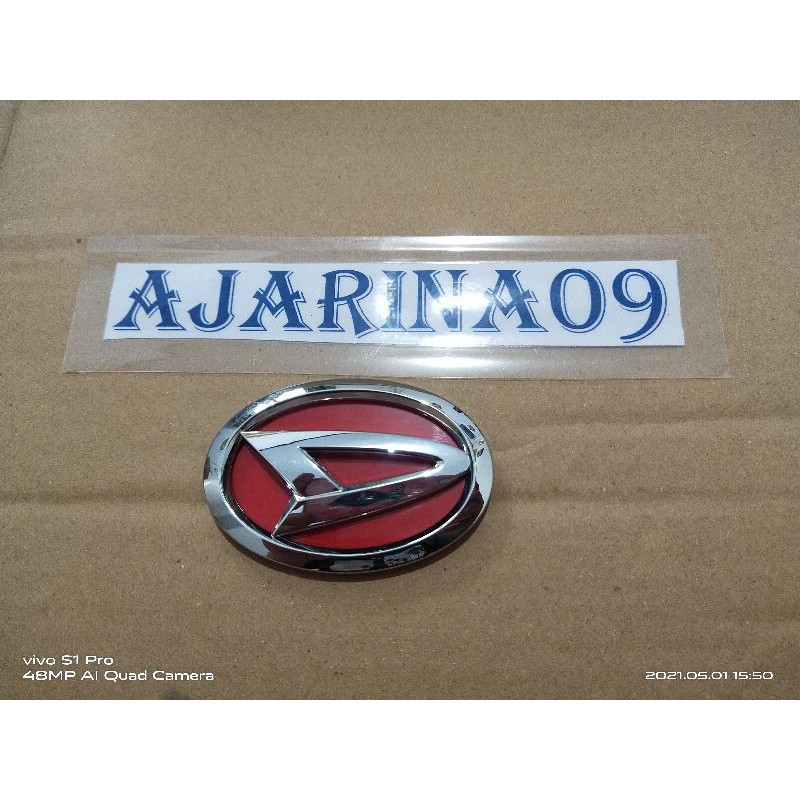 Jual emblem logo stir Daihatsu begron merah | Shopee Indonesia