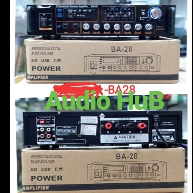 Jual POWER AMPLIFIER KARAOKE BA28 POWER AMPLI BA 28 | Shopee Indonesia
