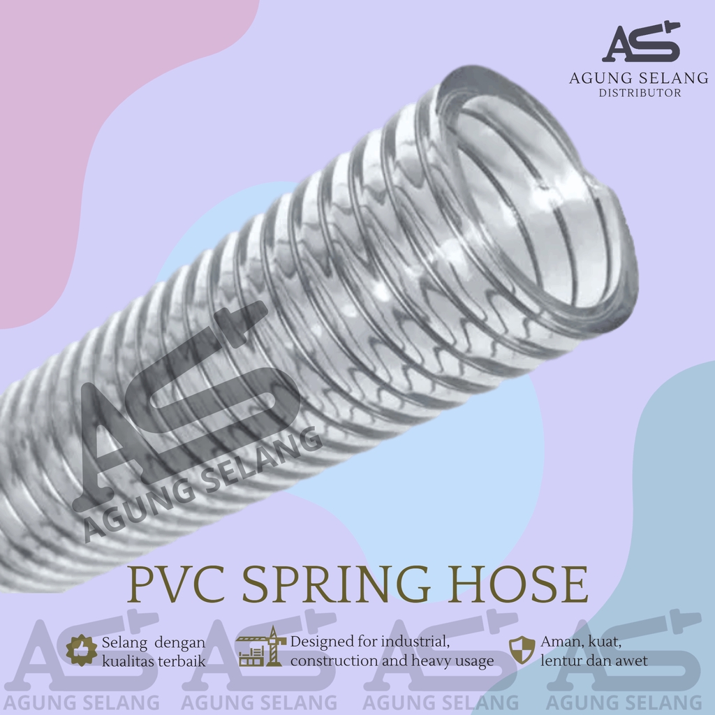 Jual Selang Kawat Spiral 3 " Harga Selang Spring PVC Hose 3" Selang ...