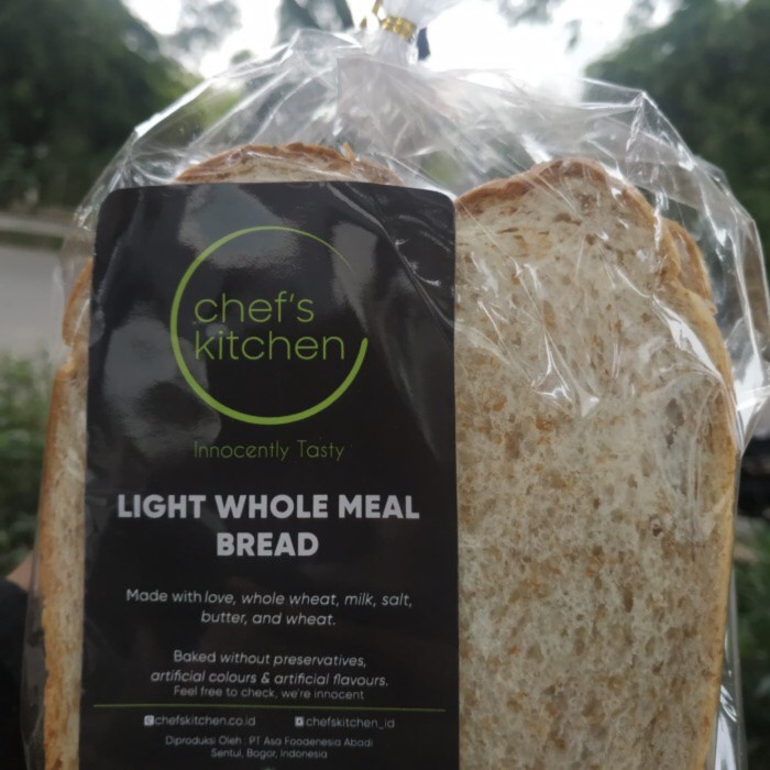 Jual Roti Chef's kitchen light whole meal bread roti tawar gandum pack ...