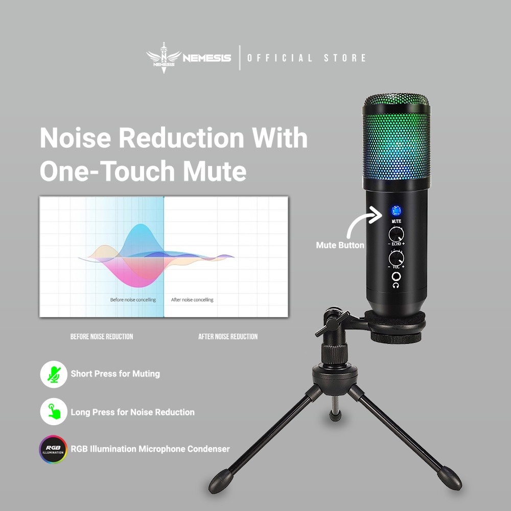 Jual Microphone Condenser Audio NYK Nemesis MCN-07 TRIDENT | Shopee ...