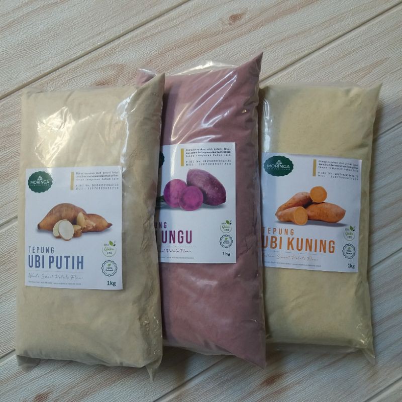 Jual TEPUNG UBI PUTIH KUNING UNGU 1KG | Shopee Indonesia