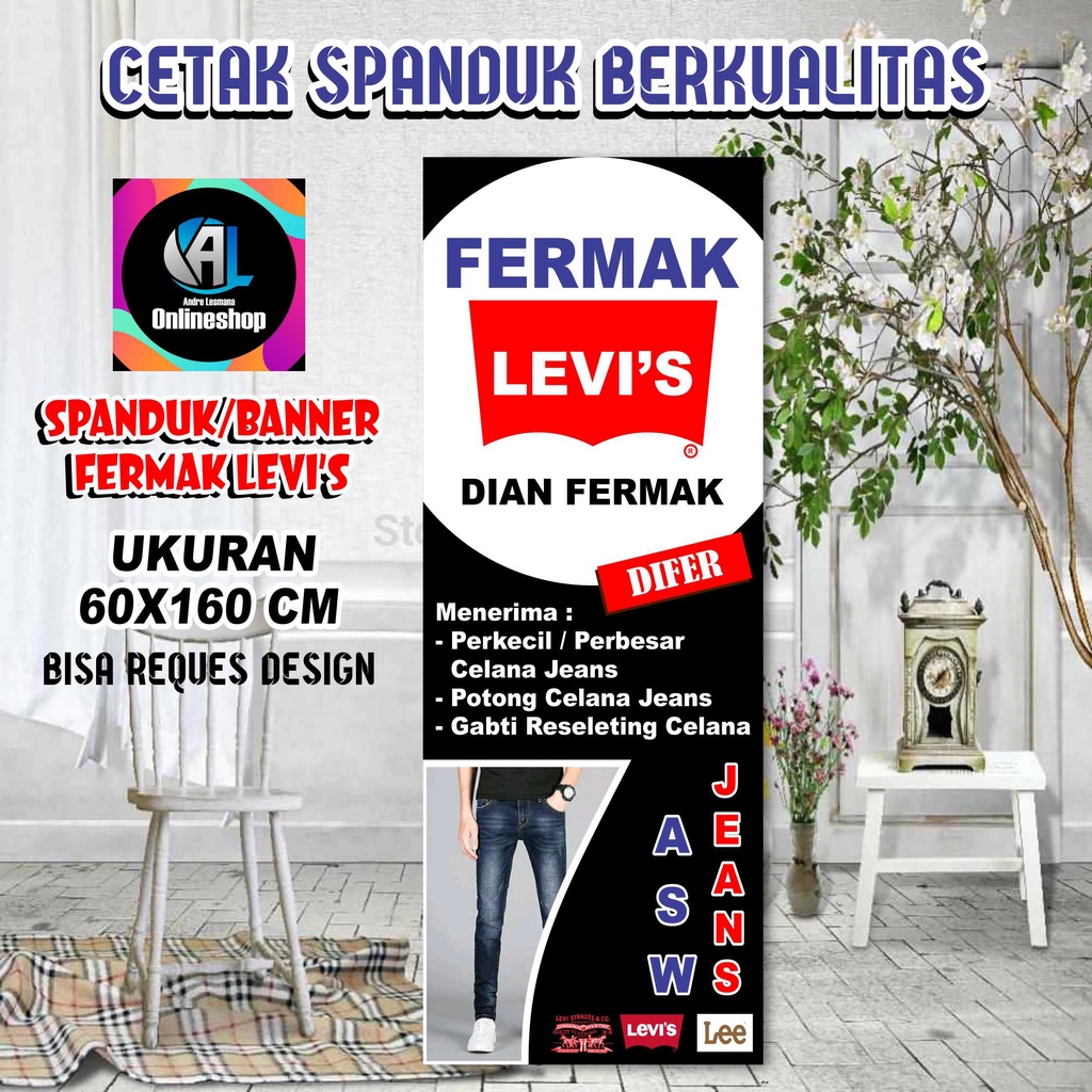 Jual Banner Berdiri, Spanduk Fermak Levis | Shopee Indonesia