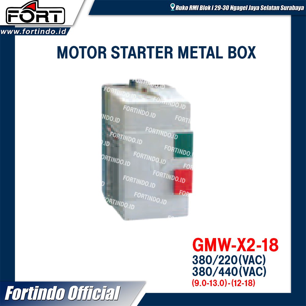 Jual Plastik / ABS BOX GMW-X2-18 Motor Starter (3) Phase Dol Starter ...