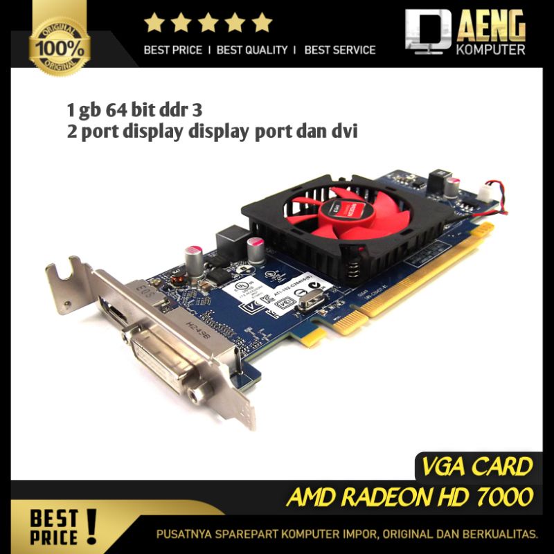 Jual Vga Card Pc Amd Radeon HD 7000 1 gb 64 bit ddr3 Bonus Converter ... Jual Vga Card Pc Amd Radeon HD 7000 1 gb 64 bit ddr3 Bonus Converter ...