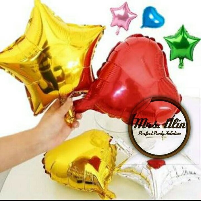 Jual Balon Bintang Mini / Balon Love Mini / Balon Souvenir / Balon Hias ...