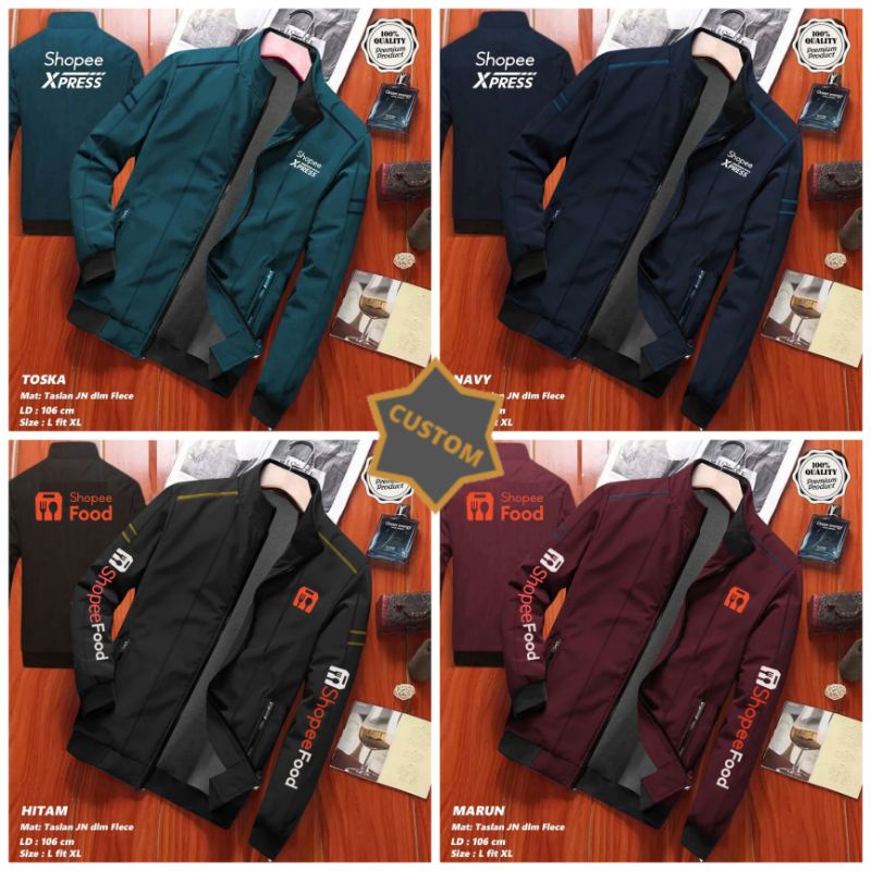 Jual JAKET CUSTOM SHPFD EXPRESS VARIASI SABLON RESLETING TERBARU ...