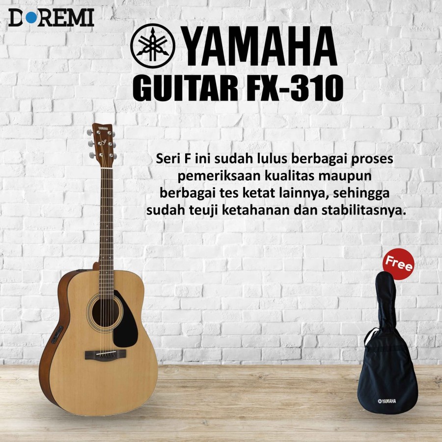 Jual Yamaha Guitar FX-310 / FX310 / FX 310 Akustik Elektrik Original ...