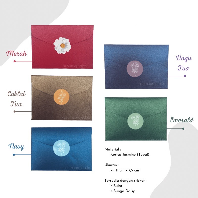 Jual (PART 1) Amplop Jasmine - Amplop Mini | Shopee Indonesia