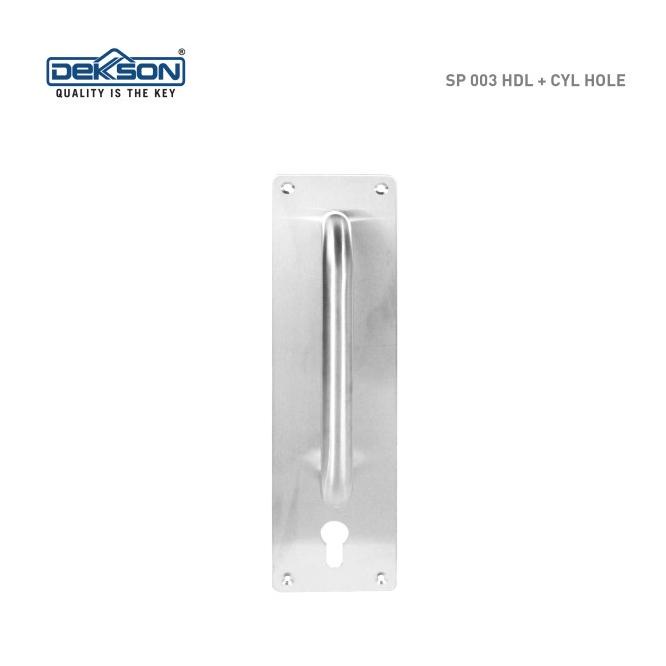 Jual SIGN PLATE DEKKSON/ DEKSON SP003 HDL+CYL HOLE SSS STAINLESS STEEL 304 | Shopee Indonesia
