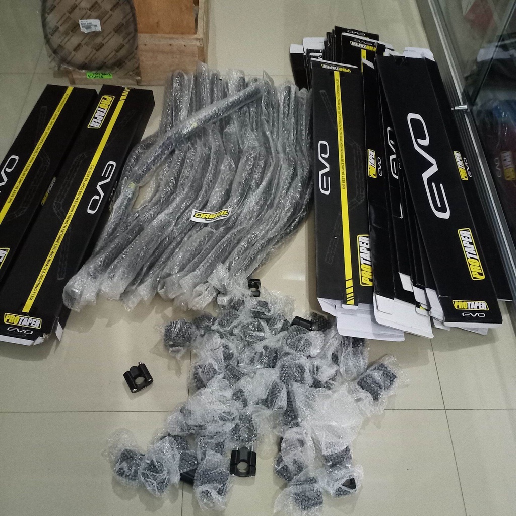 Jual stang protaper evo low setang protaper evo hitam alumunium tebal ...