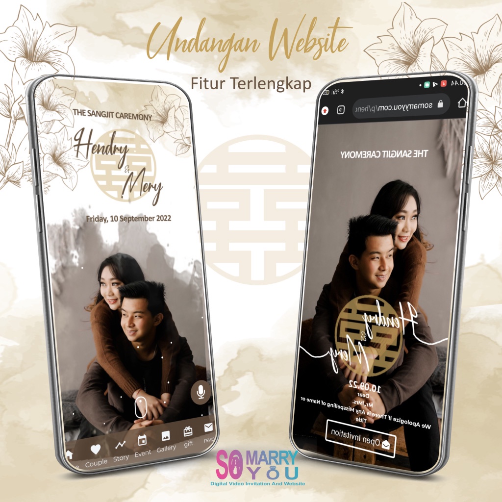 Jual Promo Undangan Digital Website Pernikahan Tionghoa Web Invitation ...