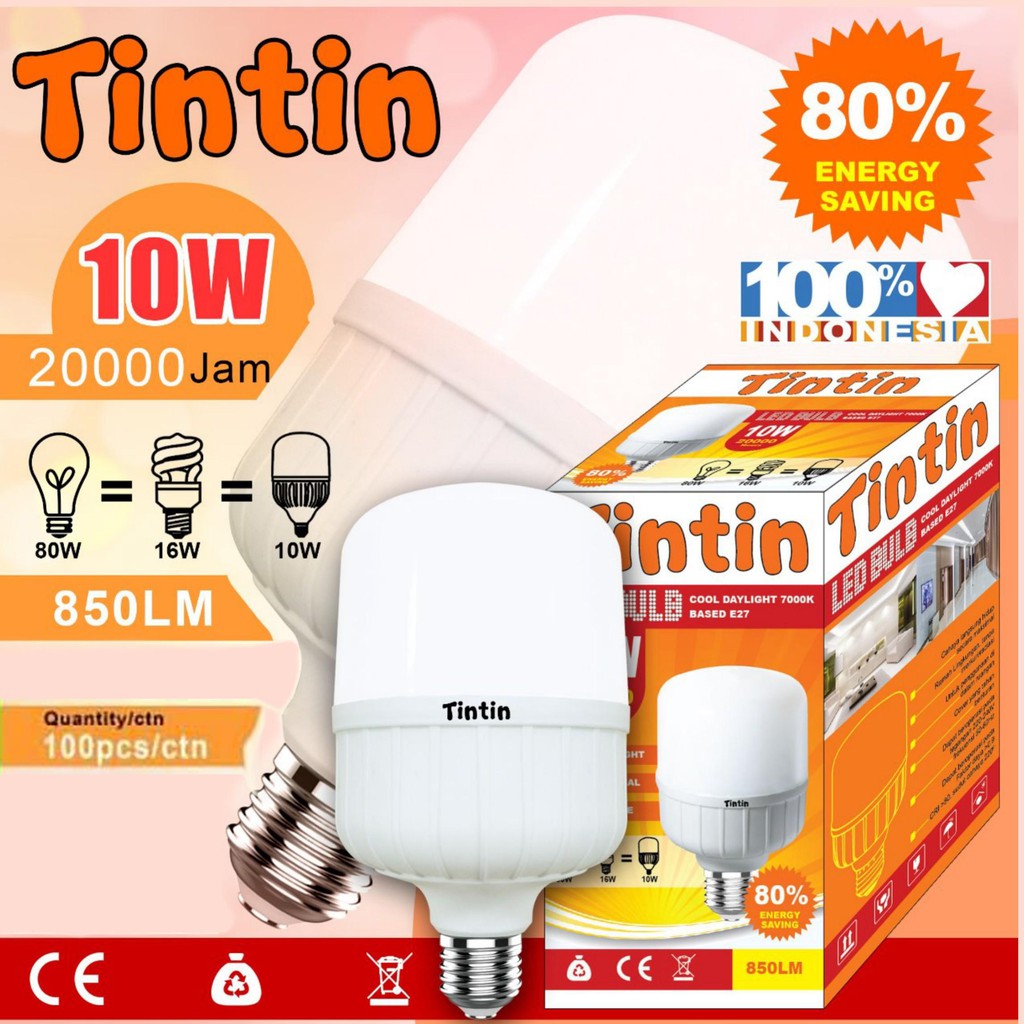 Jual Bohlam Lampu LED TIntin 10 watt tintin 10w tin tin 10 watt tin tin 10w LED murah LED ...