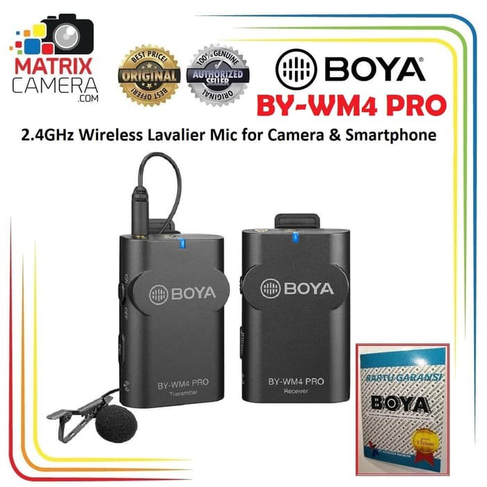 Jual BOYA BY-WM4 Pro K1 Wireless Mic Microphone for Camera & Smartphone | Shopee Indonesia