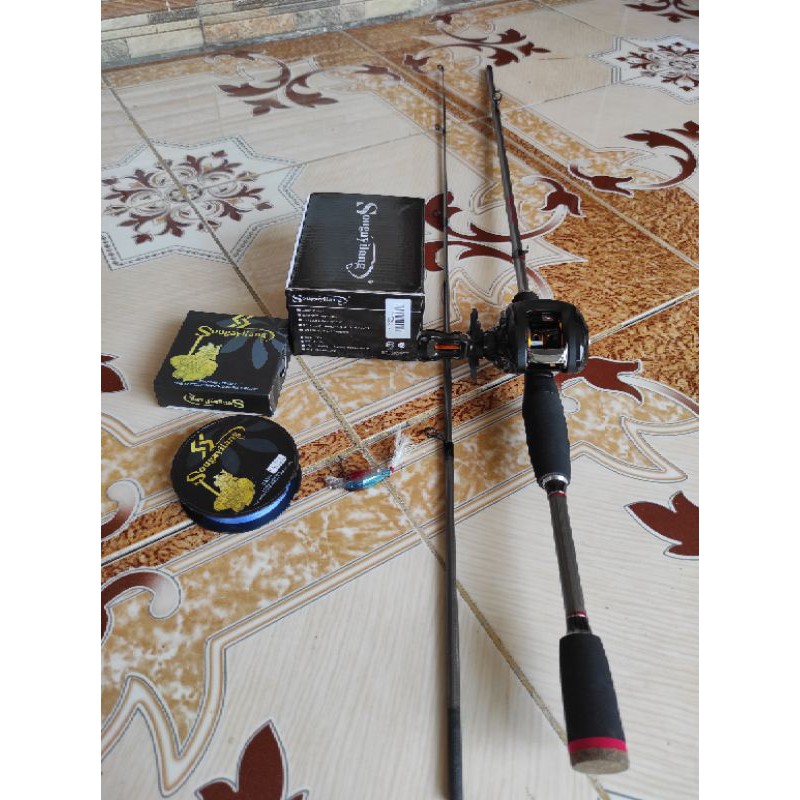 Jual satu set bc casting drag 10 kg joran 180 cm premium murmer ...