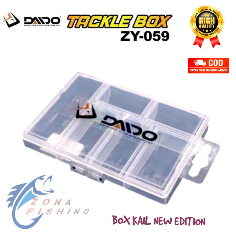 Jual Box Kail Daido ZY-059 Tempat Kail dan Aksesoris Pancing 6 Sekat | Shopee Indonesia