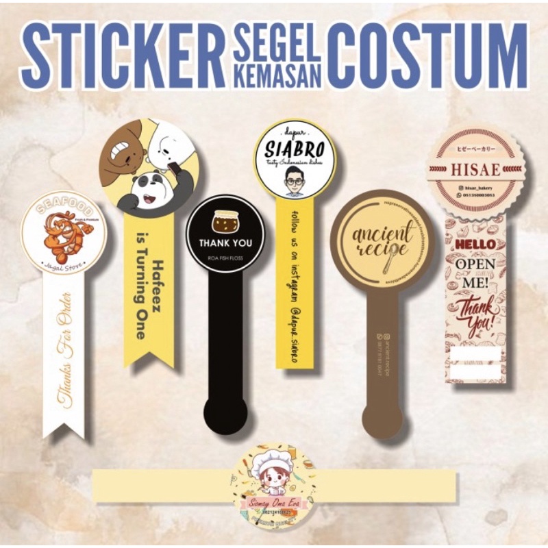 Jual [40 PCS] Stiker Segel Produk / Stiker segel kemasan / Stiker seal ...