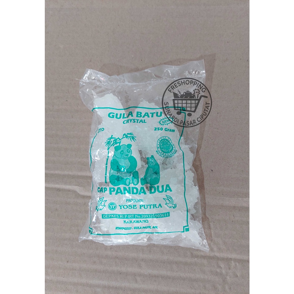 Jual Gula Batu Cap Panda Dua 250gram | Shopee Indonesia