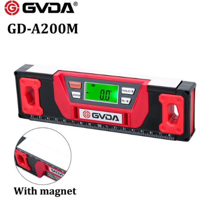 Jual GVDA Digital Waterpas Inclinometer 200 mm Sudut Angle Protactor ...