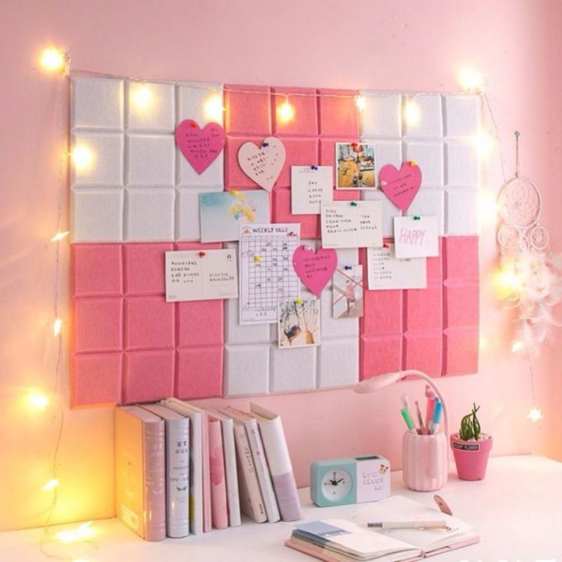 Jual Papan memo board bahan felt dekorasi dinding notes | Shopee Indonesia