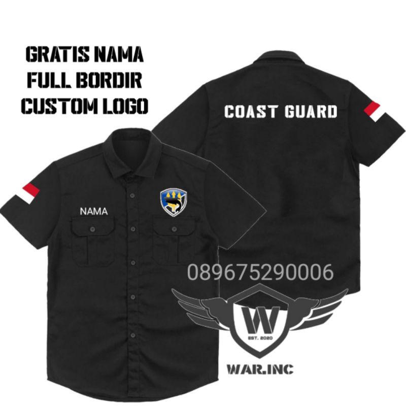 Jual KEMEJA SERAGAM COAST GUARD | Shopee Indonesia