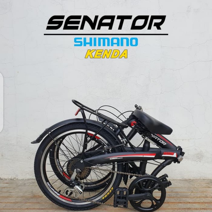 Jual Sepeda Lipat Senator Shimano, 20 Inchi 7 Speed, | Shopee Indonesia