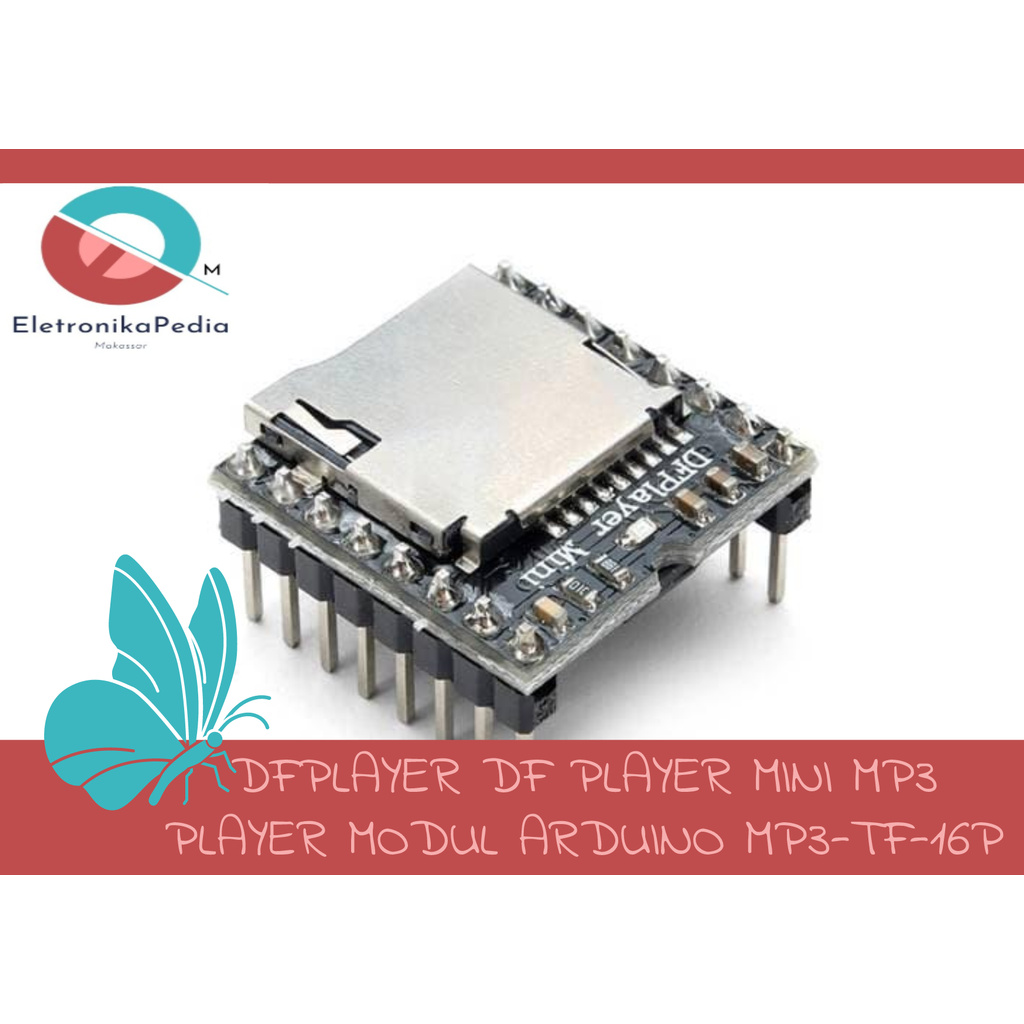 Jual DFPLAYER DF PLAYER MINI MP3 PLAYER MODUL ARDUINO MP3-TF-16P ...