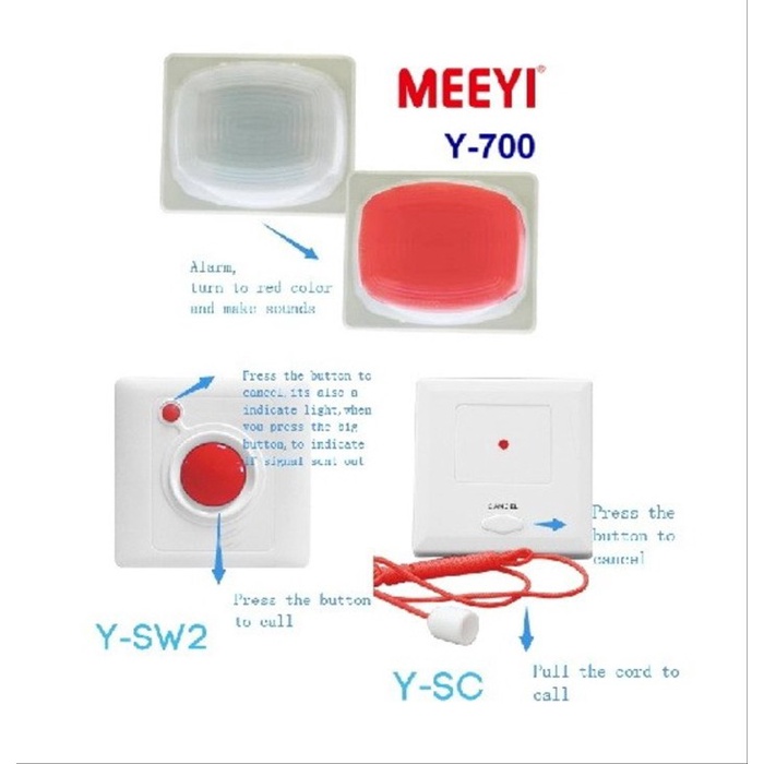 Jual Hospital Wireless Disabled Toilet Panic Button Alarm - SF9 ...