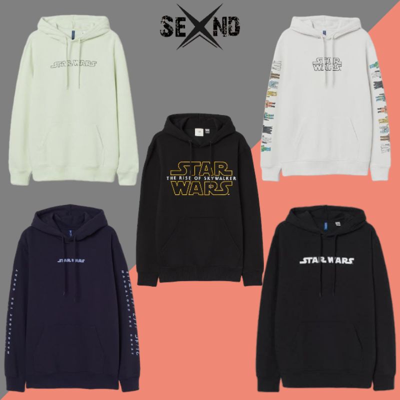 Jual Hoodie HM Star Wars Baby Yoda/Bordir/Sablon/Mandalore Navy/Star ...