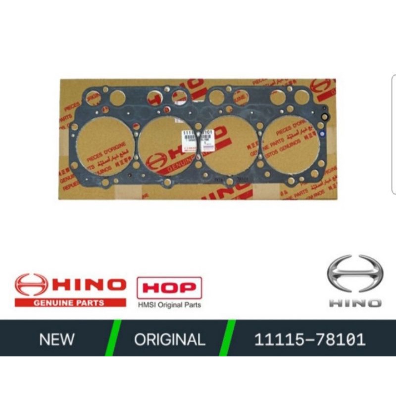 Jual Silinder Kop Hino Dutro Baru Gasket Cylinder Head 11115-78101 ...