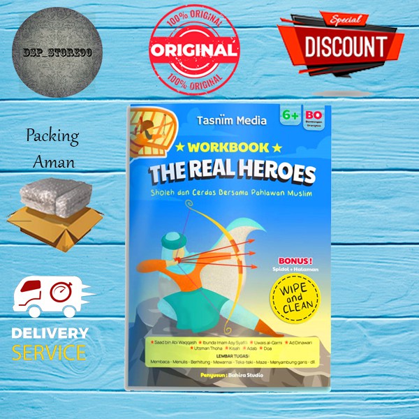 Jual BUKU ANAK TK & PAUD : Workbook - The Real Heroes WIPE AND CLEAN ...