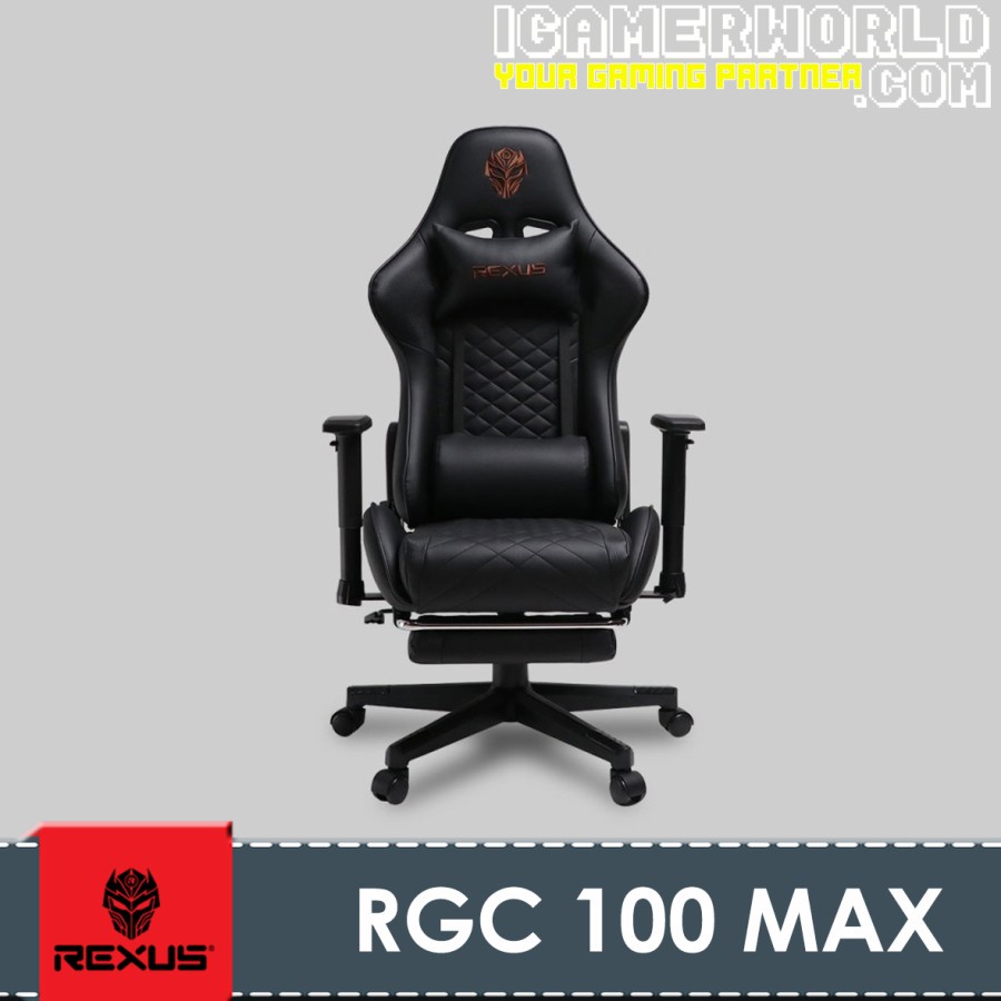 Jual Rexus RGC100 / RGC 100 MAX Footrest Gaming Chair - Kursi Gaming ...