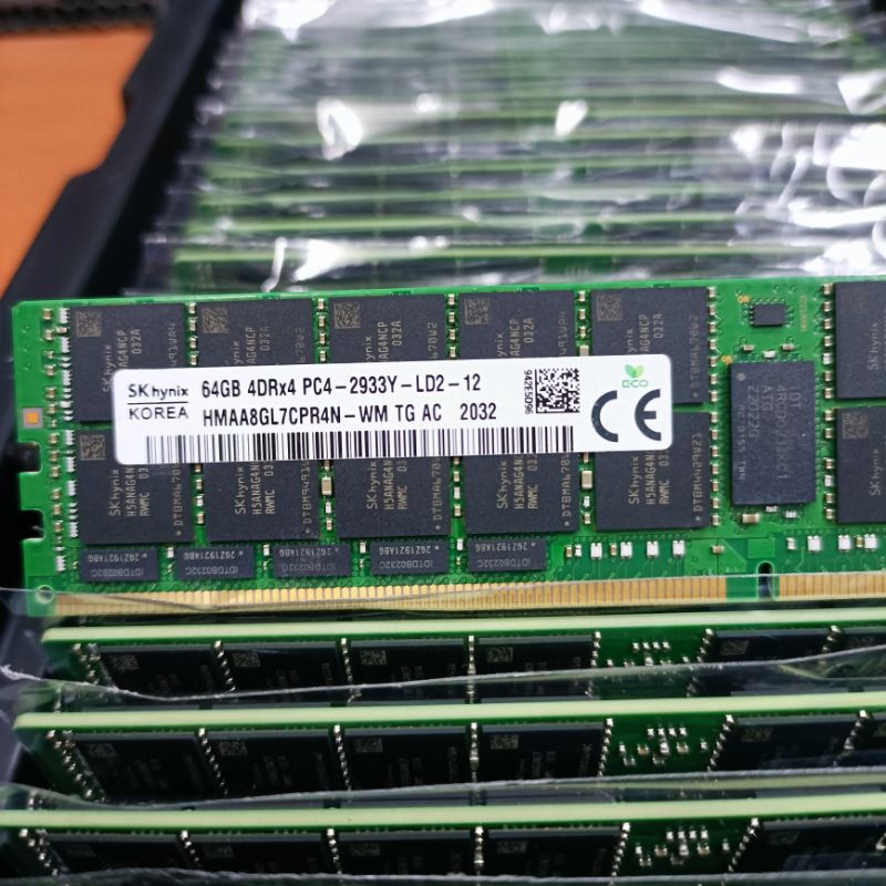 Jual Memory server Sk-hynix 64Gb DDR4 PC4-2933Y LD2-12 ECC RADIMM ...