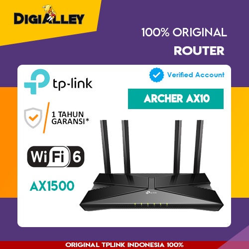 Jual Router Tplink AX1500 Wifi 6 Gigabit DualBand Archer AX10 TP LINK ...