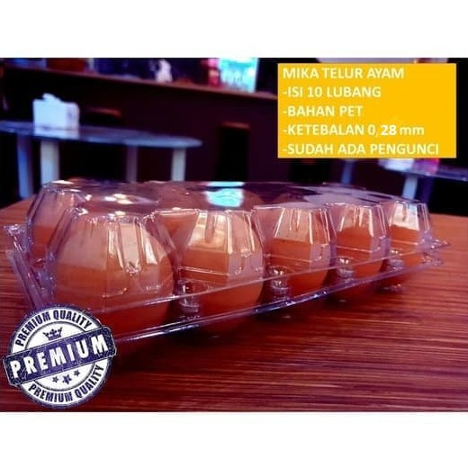 Jual Mika telur ayam isi 10 sudah ada pengunci | Shopee Indonesia