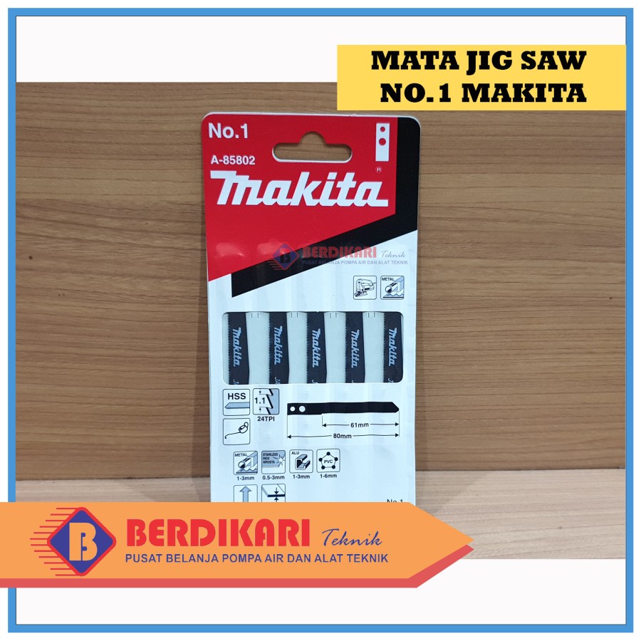 Jual MATA JIG SAW BESI MAKITA NO.1 (HARGA 1PCS) | Shopee Indonesia
