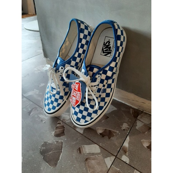 Jual Vans Authentic 44 dx Anaheim Checkerboard Blue | Shopee Indonesia