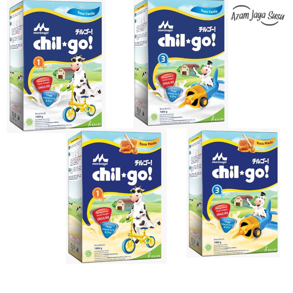 Jual Susu Morinaga Chil Go Powder 1000 Gram Susu Bubuk Formula ...