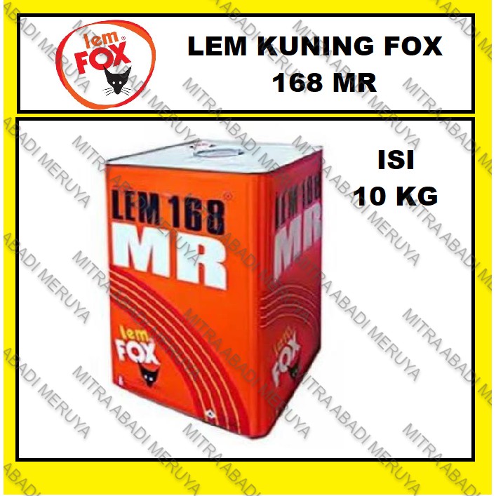 Jual Lem Kuning FOX 168 MR Blek 10 kg Lem HPL Lem 168 MR Lem MR ...