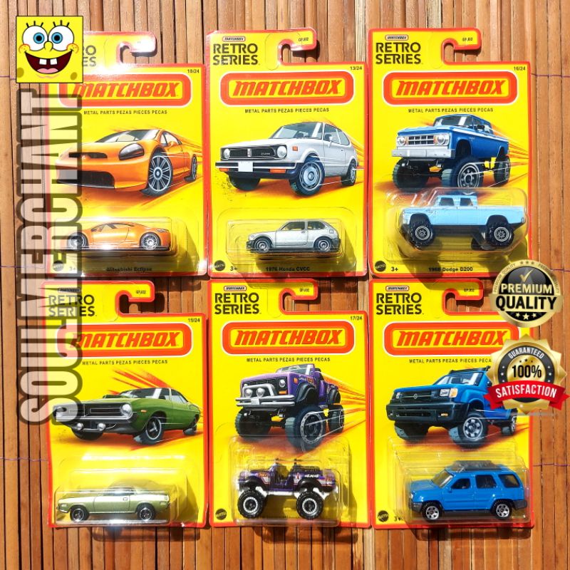 Jual MATCHBOX RETRO SERIES 2022 - 1976 HONDA CIVIC CVCC 2000 NISSAN ...