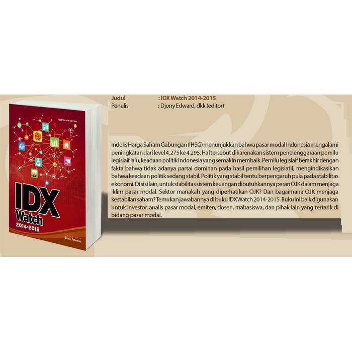 Jual Bisnis Indonesia IDX Watch 2014 - 2015 (Fourteenth Edition ...