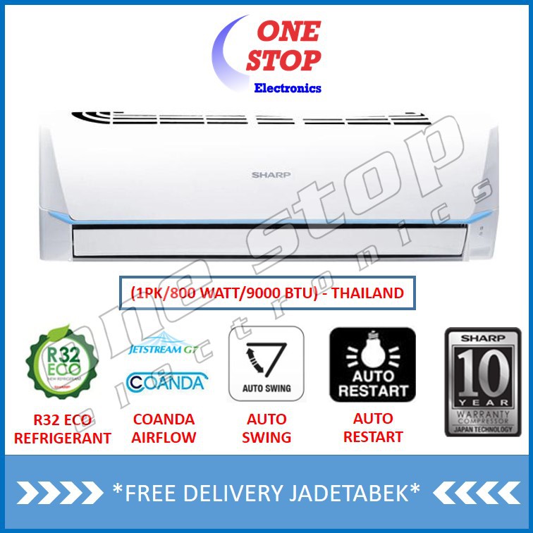 Jual SHARP AC Split Standart 1PK - AH-A9SAY Thailand (UNIT ONLY ...